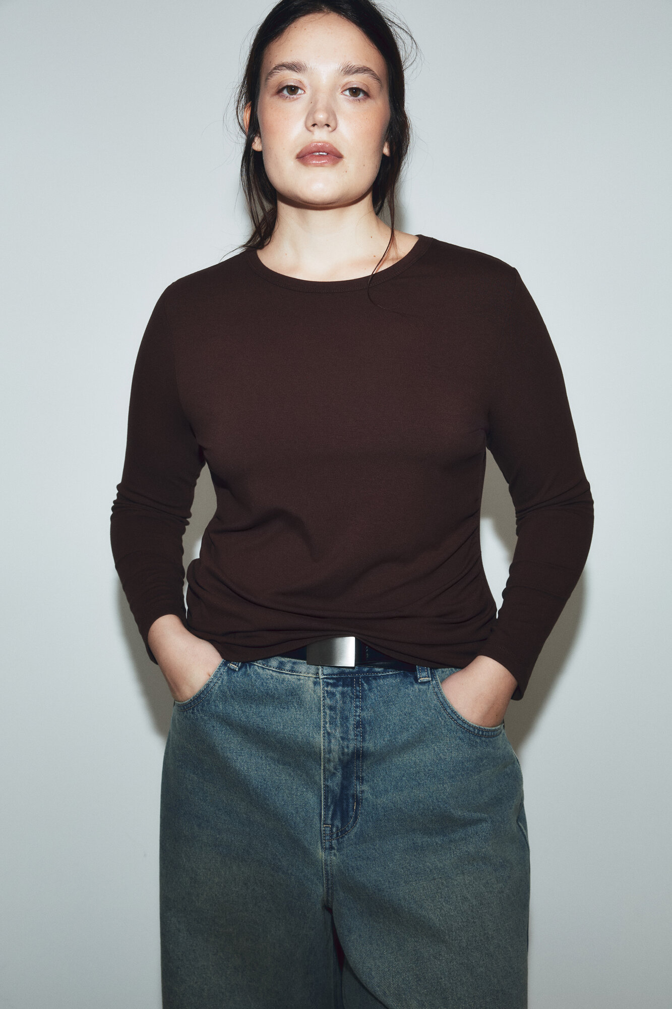 Лонгслив Plus size