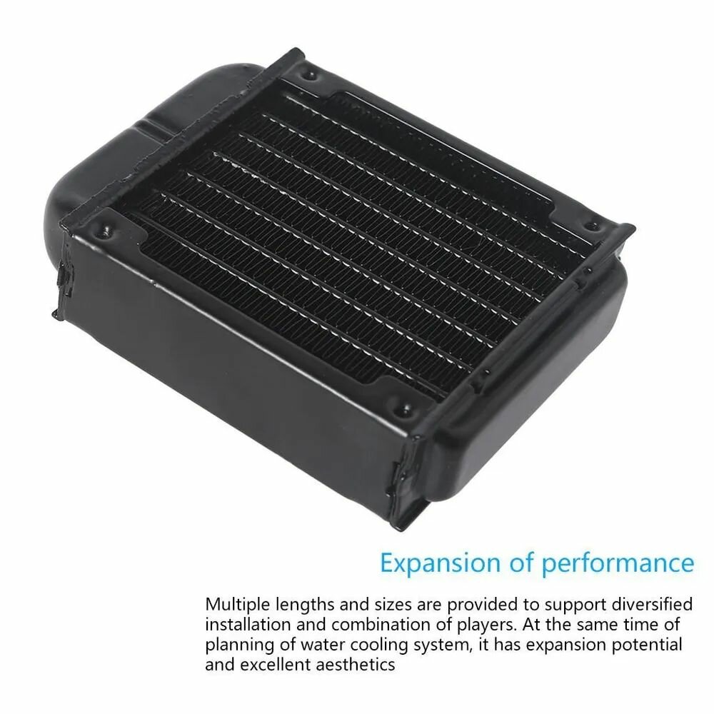 Алюминиевый теплообменник с 10 трубками 1/4" для водяного охлаждения ПК и CO2