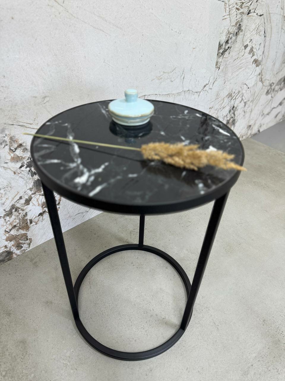 Meridian Etna Furniture Журнальный стол INTER Ella Black (столешница 35см)