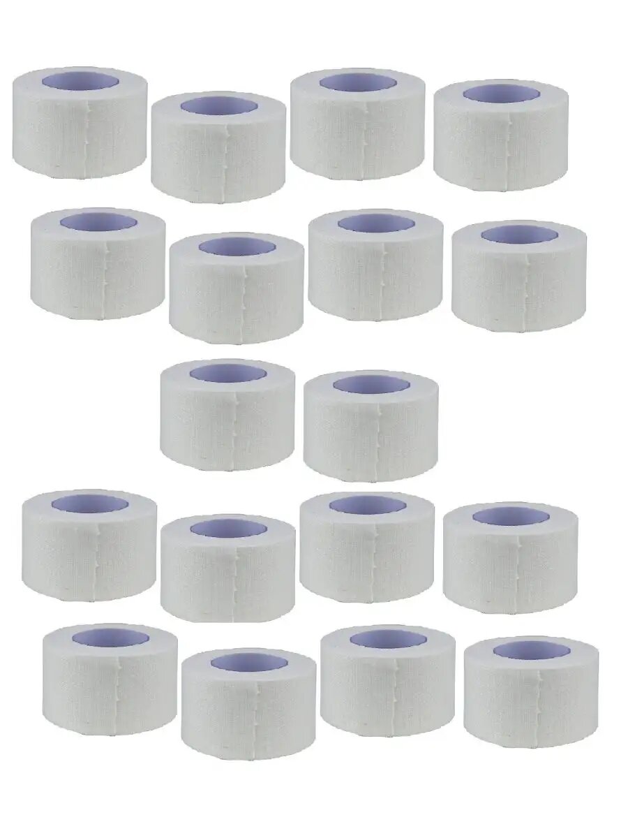 Лейкопластырь - медицинский, рулонный, тканевый 3 х 250 см, 18 штук.