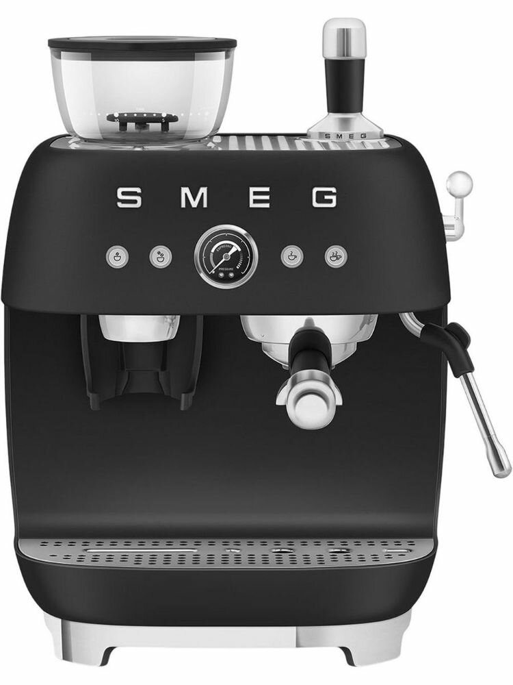 Кофеварка рожковая Smeg EGF03BLMEU, черный матовый