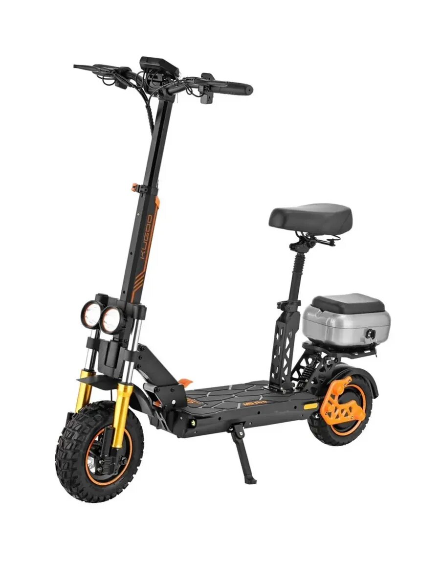 Электросамокат KUGOO Kirin M5 Pro, 1200Вт, 70 км на одном заряде, чёрный