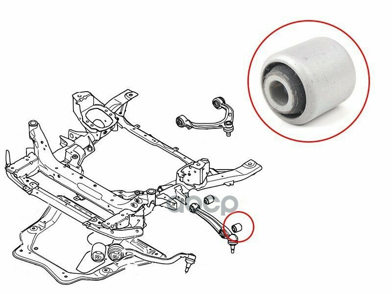 Сайлентблок рычага BMW X5 06-18 / X6 08-14 Sat арт. ST-31106771897