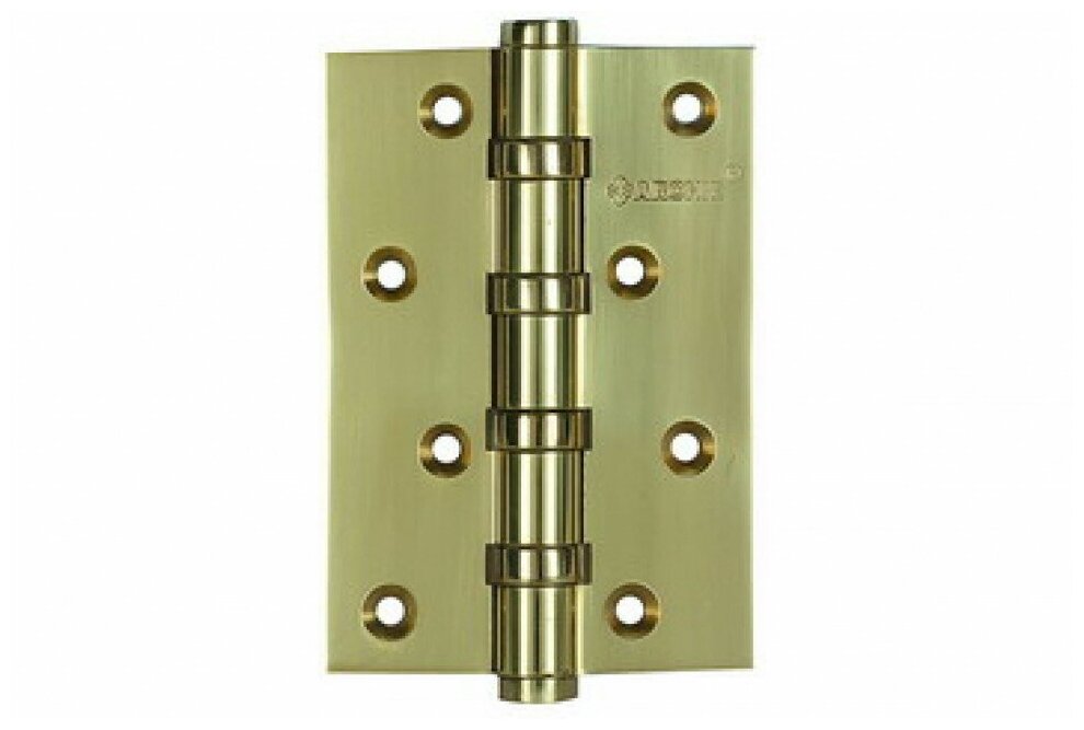 Петля дверная универсальная Archie A010-c 100X70X3-4BB-124, золото, 4 ш/подшипника, 1шт .