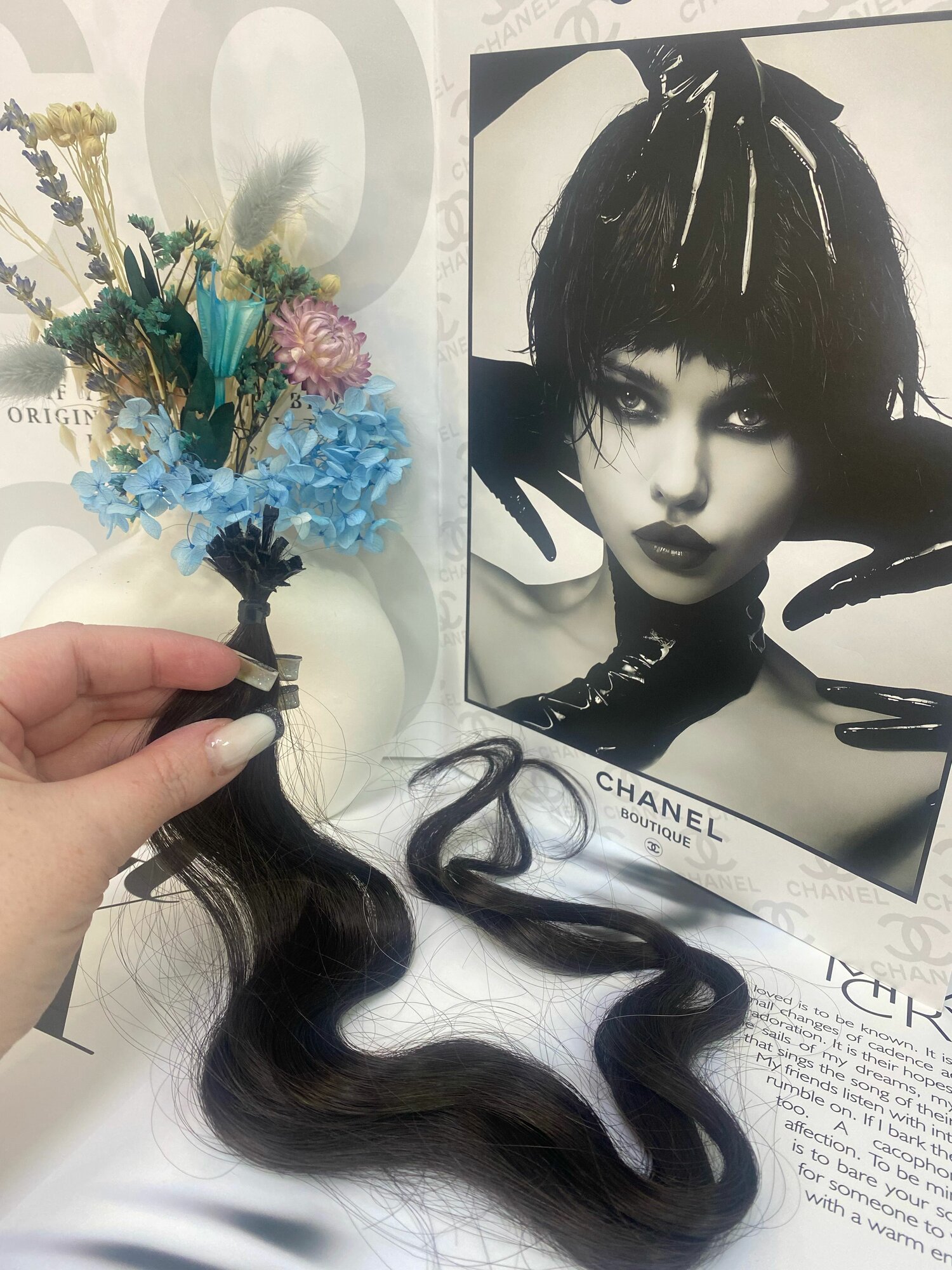 Биопротеиновые волосы на капсулах доя наращивания