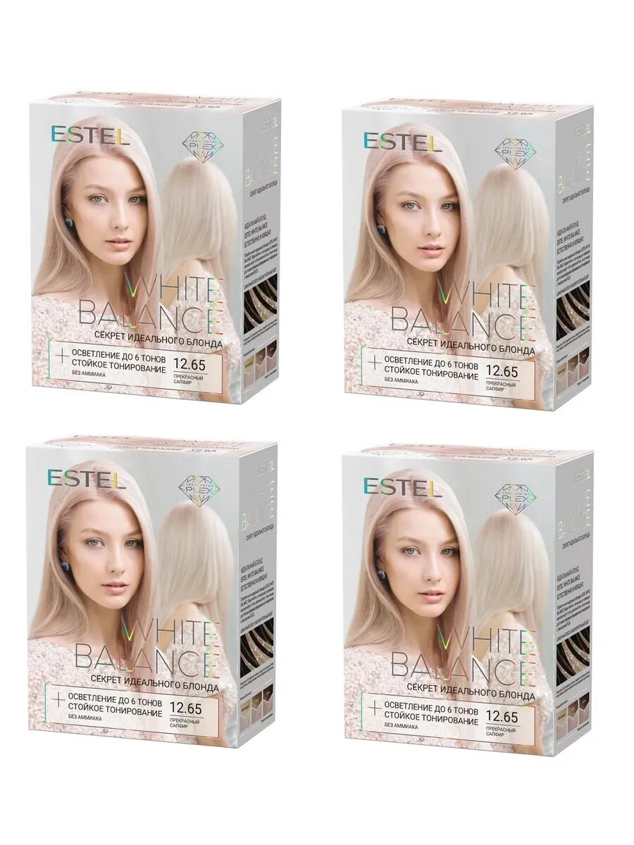 White balance набор секрет идеального блонда №12.65 - 4 шт
