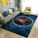 Ковёр виниловый синий LOUSIDREAM 60x90 см, цвет 13