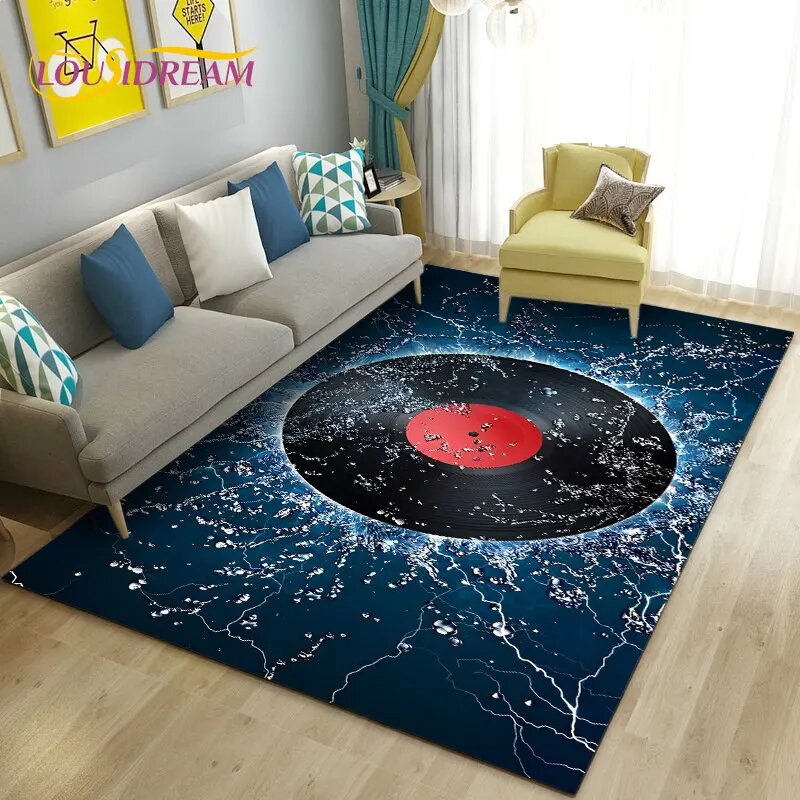Ковёр виниловый синий LOUSIDREAM 60x90 см, цвет 13