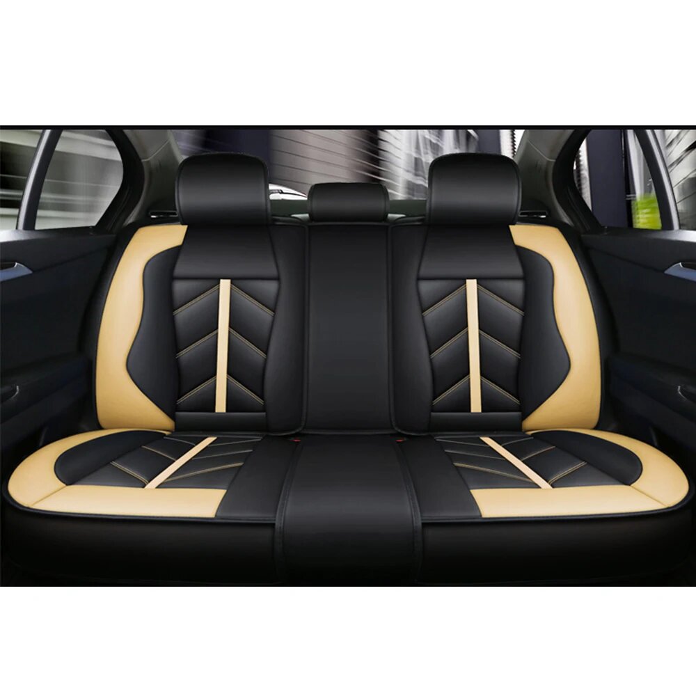 Комплект кожаных чехлов на автомобильные сиденья для Subaru Impreza Forester XV Outback Beige Rear