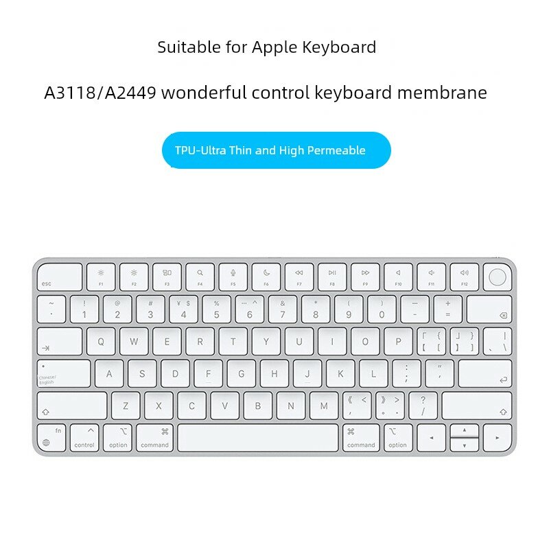 Пленка из ТПУ для клавиатуры iMac Apple прозрачная для модели A3118/A2449