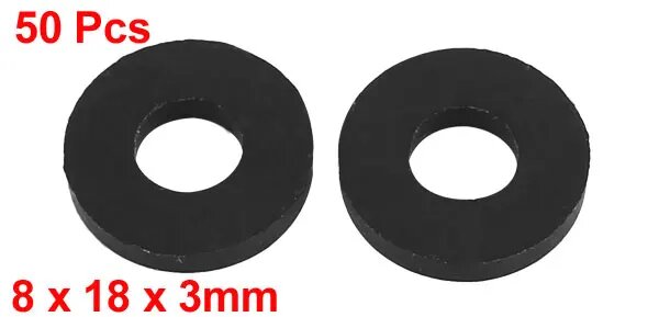 Резиновые плоские шайбы Uxcell 8x18x3mm IDxODxT