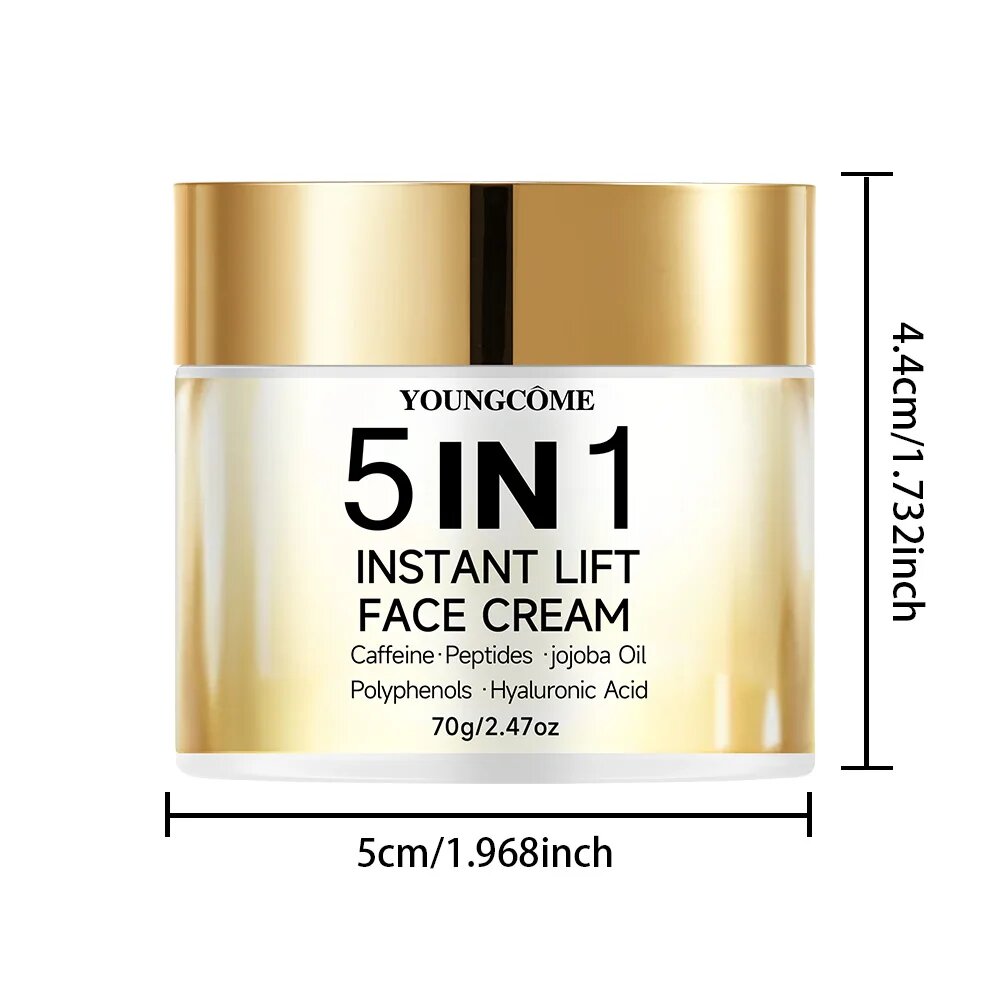 Увлажняющий крем для лица 5-в-1, содержащий коллагеновую формулу увлажнения витамина С, подходит для всех типов кожи