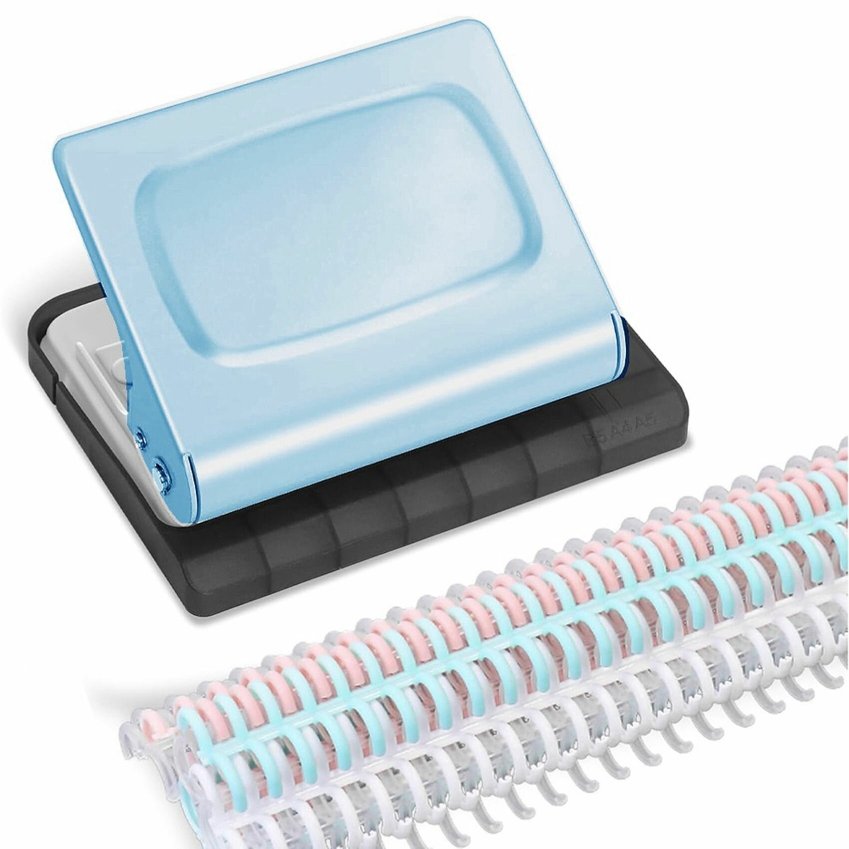 Машина Для Переплета Ежедневников С Дыроколом На 10 Отверстий, Синяя