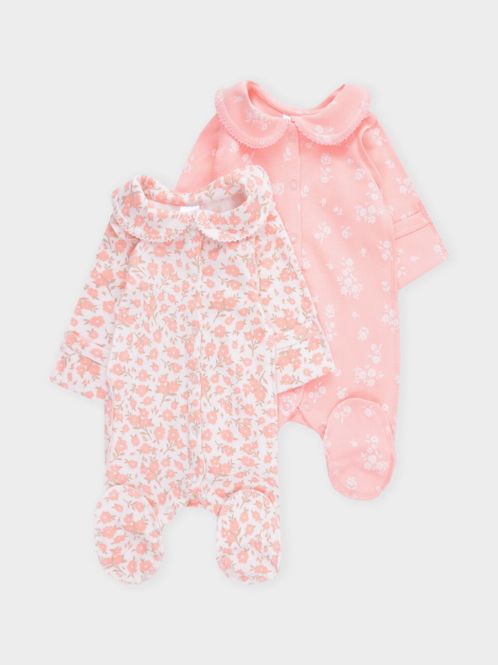 Комбинезон хлопковые для малышей, 2 шт в комплекте