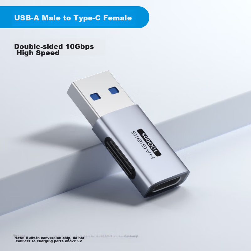Hagibis Type-C Adapter, USB A Male to USB C Female OTG, High-Speed Converter for IPhone 16, IPad, Tablets, Car Charger Data Cable