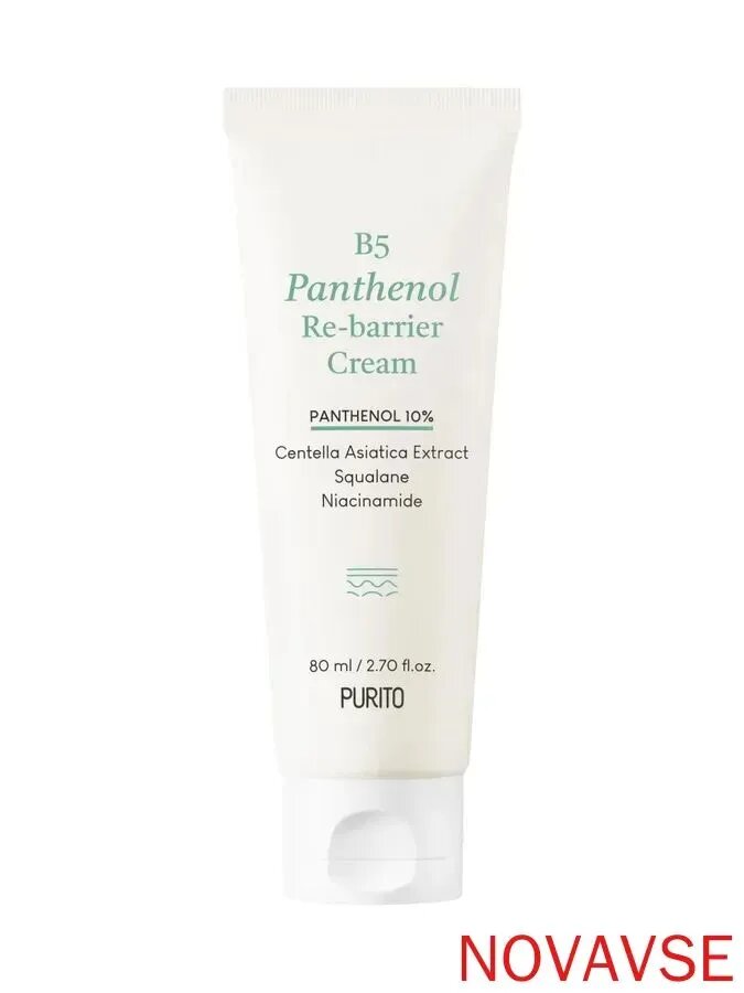 Purito Восстанавливающий крем с пантенолом B5 Panthenol Re-barrier Cream, 80 мл Новая и старая упаковка будут отправлены в случайном порядке.