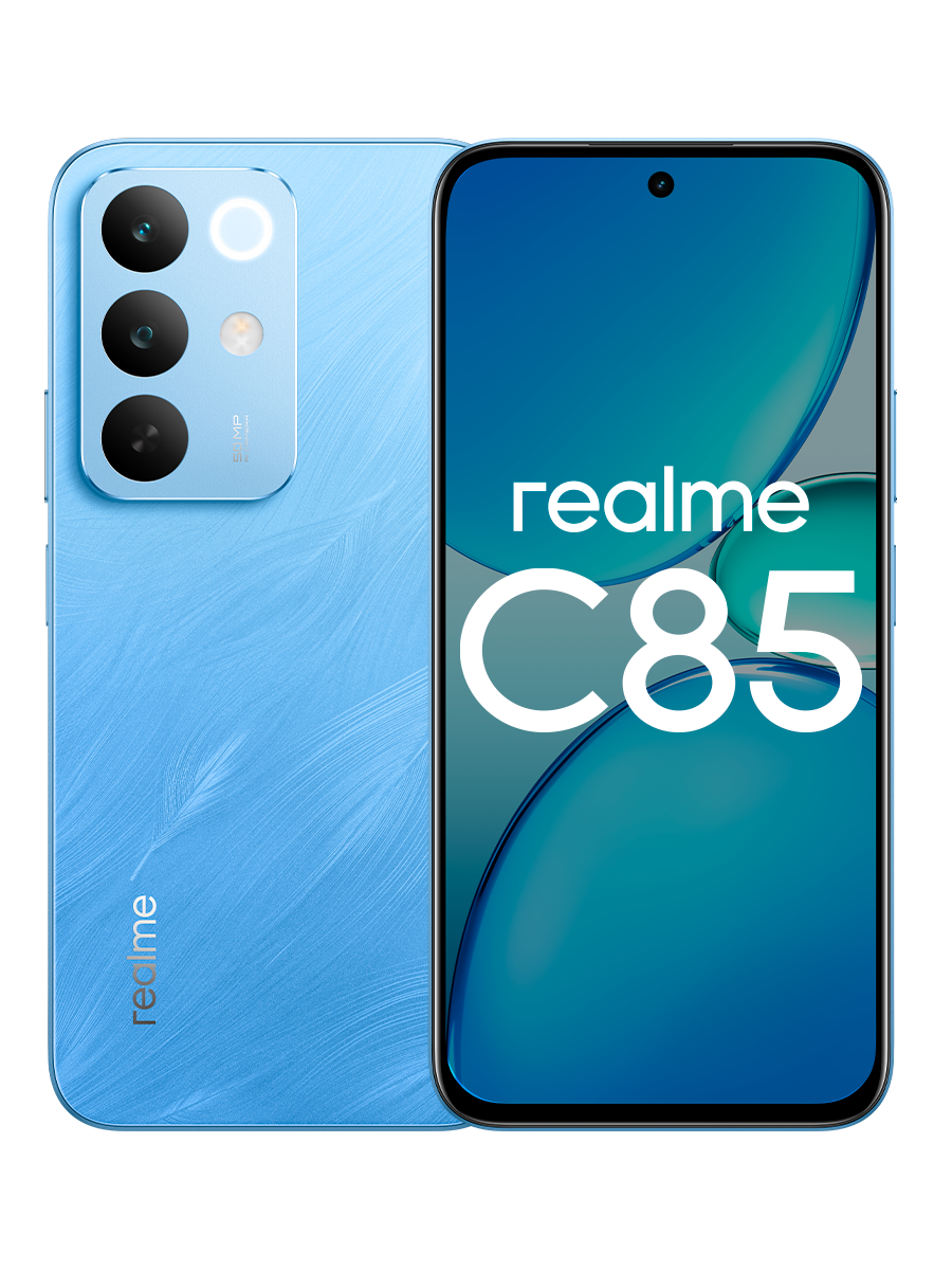 Смартфон Realme C85 4G, 6/128 ГБ, 7000 мАч, IP69, светлый голубой