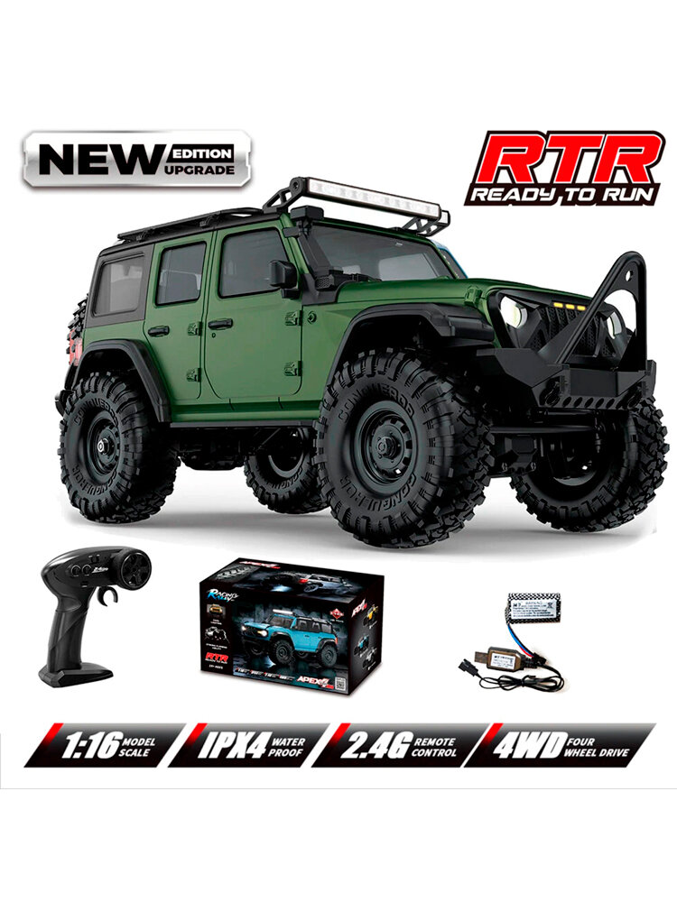 Радиоуправляемый краулер HB Wrangler (32 см, 4WD, 1:16) - HB-R1605
