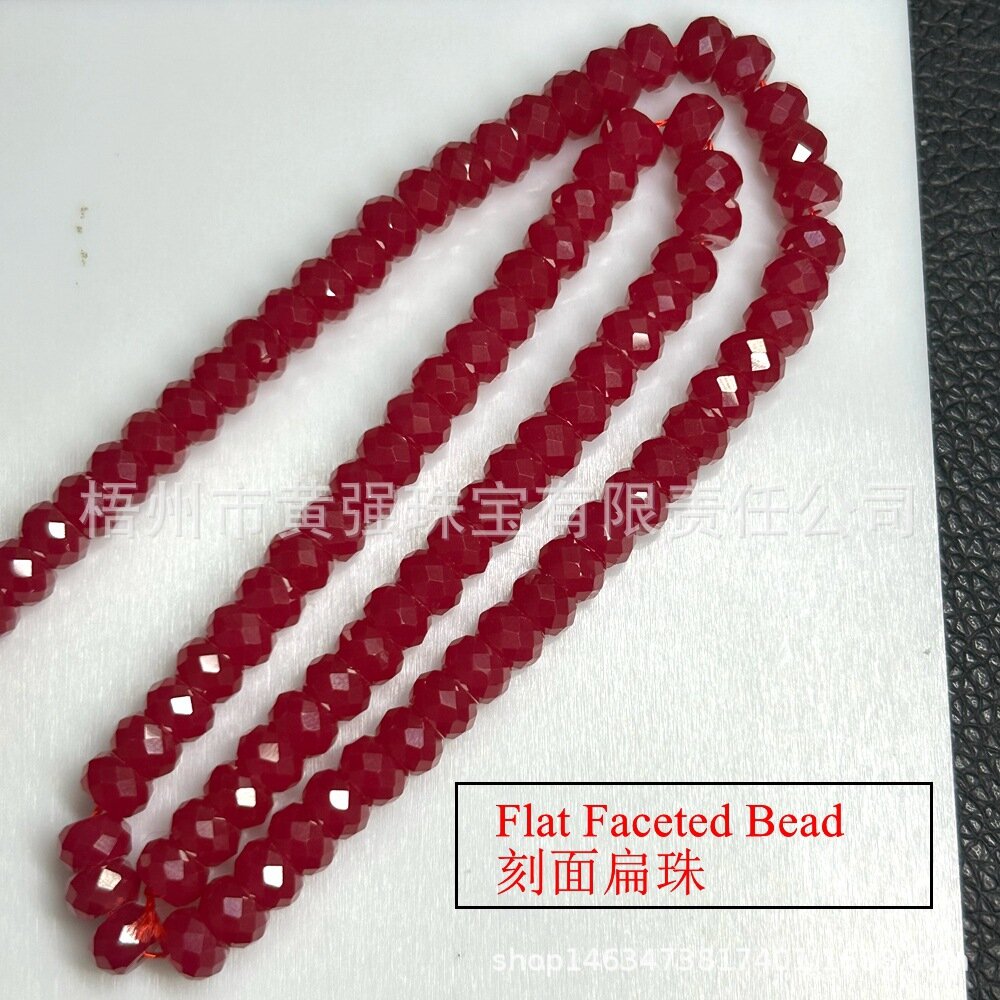 Лабораторно выращенные полупрозрачные рубиновые граненые бусины 3 мм, 3,5 мм, 4-6 мм, бусины в форме тыквы, свободные бусины для браслета.