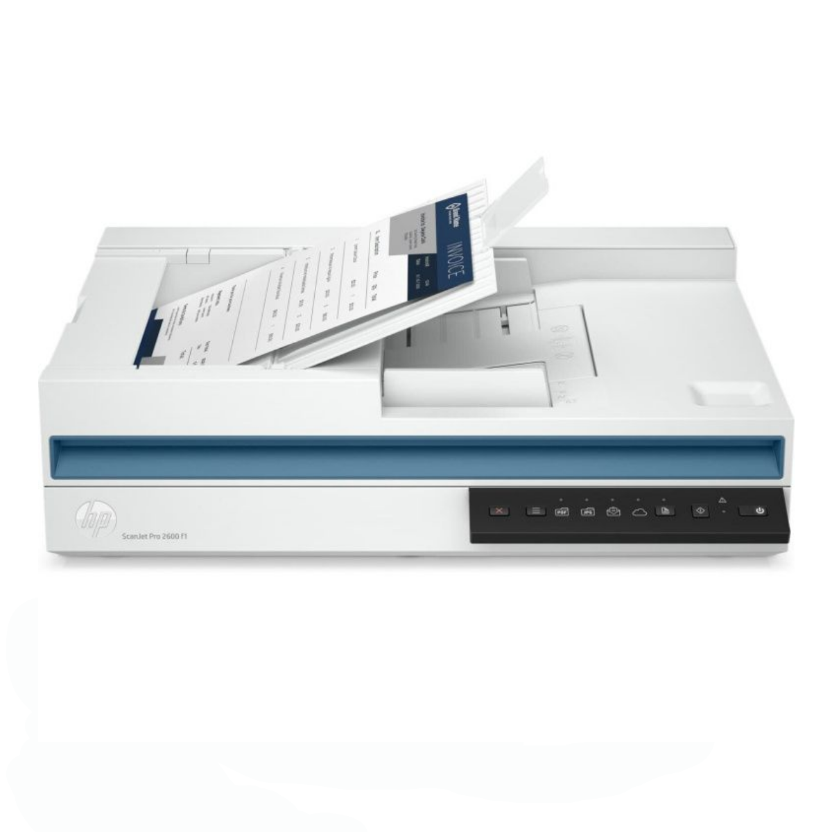 Сканер HP ScanJet Pro 2600 f1 белый, планшетный, A4, 600 х 600 dpi