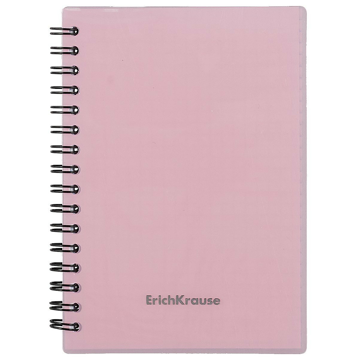 Записная книжка А6 80л кл. "Candy" серебрян. перламутр, пласт. обл, спираль, ErichKrause