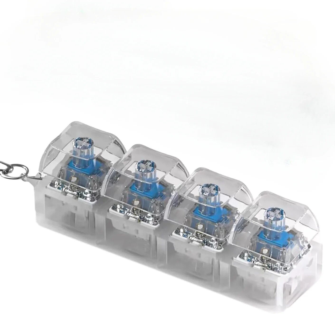 Кнопка Keycap Fidget Брелок 4-клавишная клавиатура Декомпрессионные игрушки DIY Клавиатура Брелок Игрушки для взрослых Подарки для облегчения времени