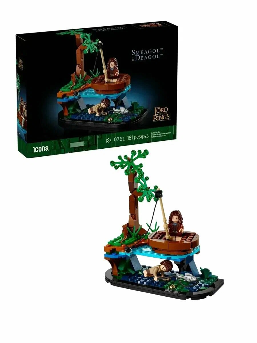 Конструктор "Властелин Колец: Смеагол и Деагол" Icons 40761, 181 деталь, от 18 лет
