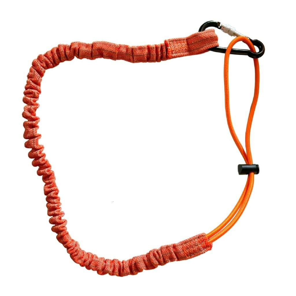Регулируемый нейлоновый страховочный трос с винтовой фиксацией, оранжевый цвет