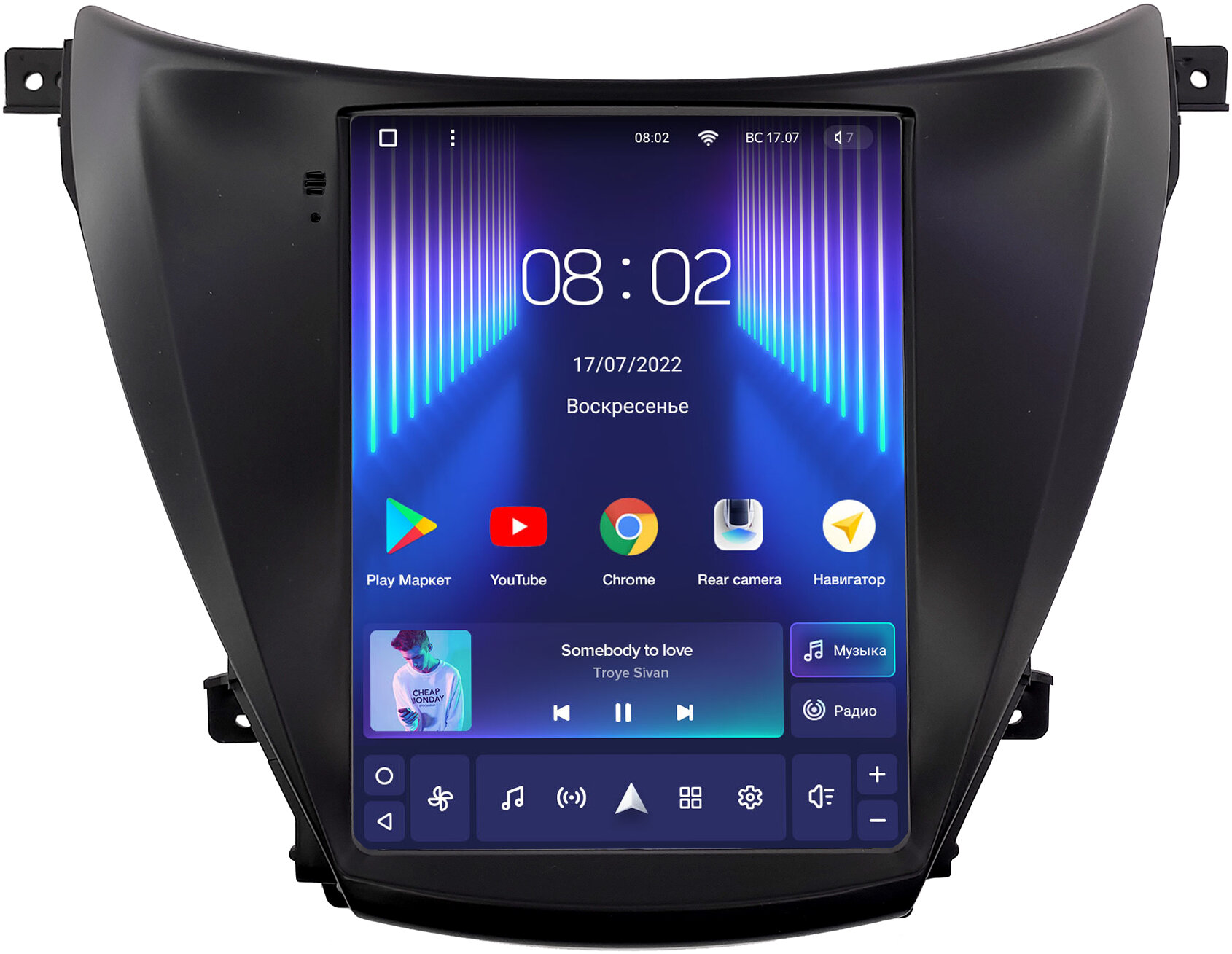 Штатная магнитола Hyundai Elantra 5 (MD), Avante 5 2010-2015 Teyes TPRO 2 DS (Tesla) 9.7" 3/32 RM-1312-106 Android 10 (4G-SIM, DSP, QLed)