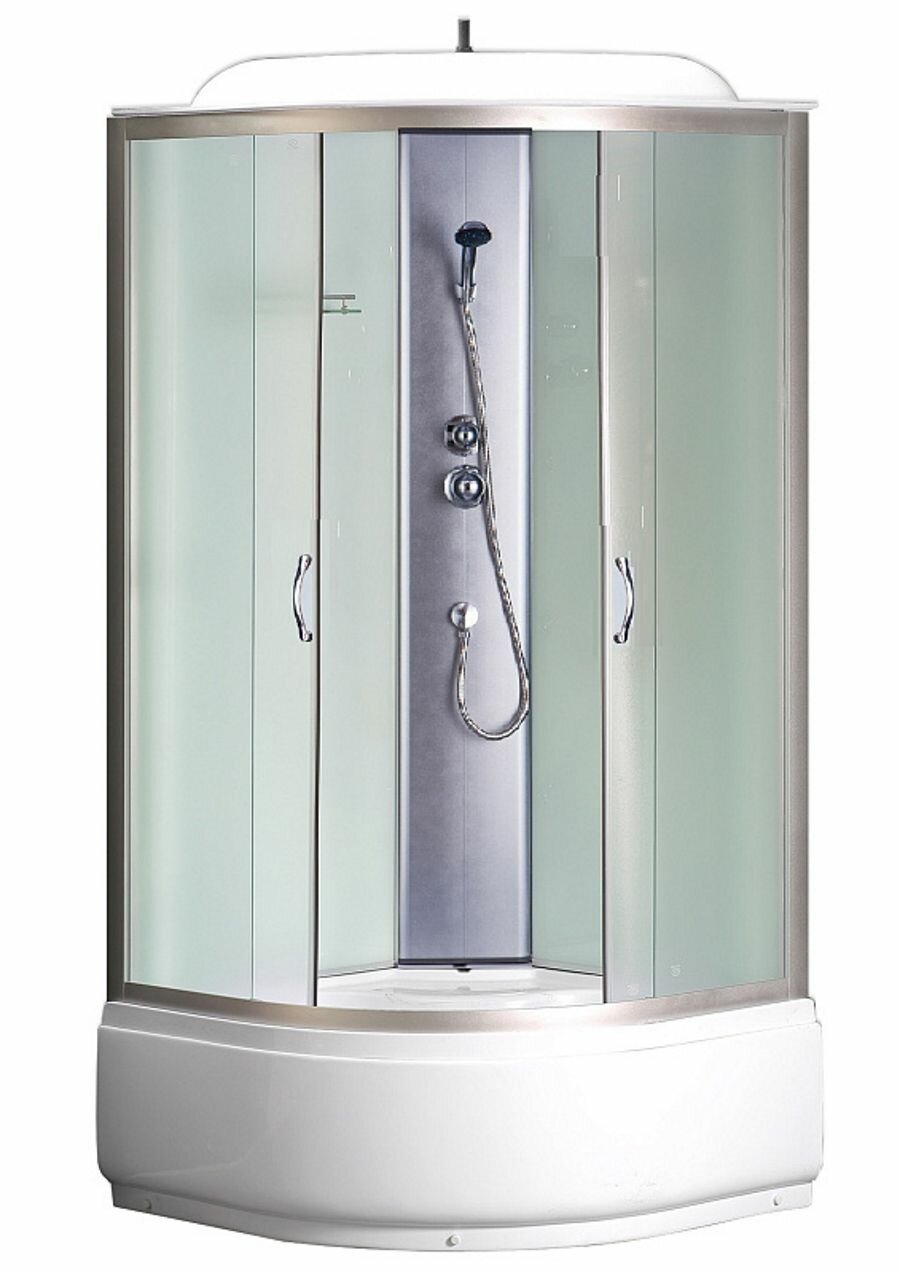 Душевая кабина с высоким поддоном 90х90х215 Loranto Sunway CS-6690 F, 90*90*215