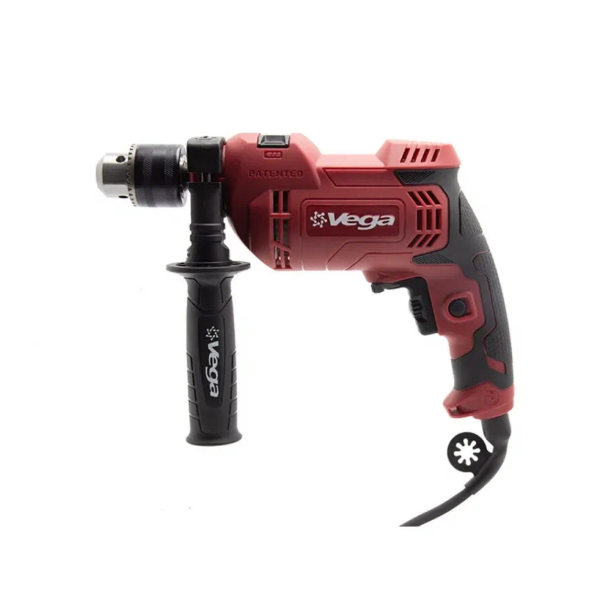 Дрель ударная Vega VD1050 красный/черный, 1050 Вт, 2800 об/мин, 2800 уд/мин, 32Нм, 2 режима