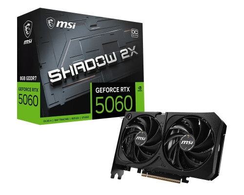 Видеокарта Msi GeForce RTX 5060 SHADOW 2X OC MAX 8G