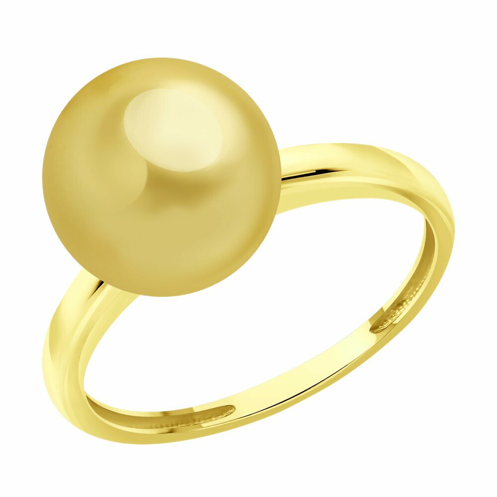 Кольцо, серебро, 925 проба, жемчуг Swarovski синтетический