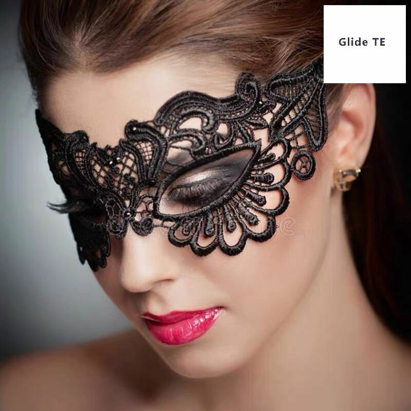 Черная эротическая маска / ажурная карнавальная маска / для ролевых игр