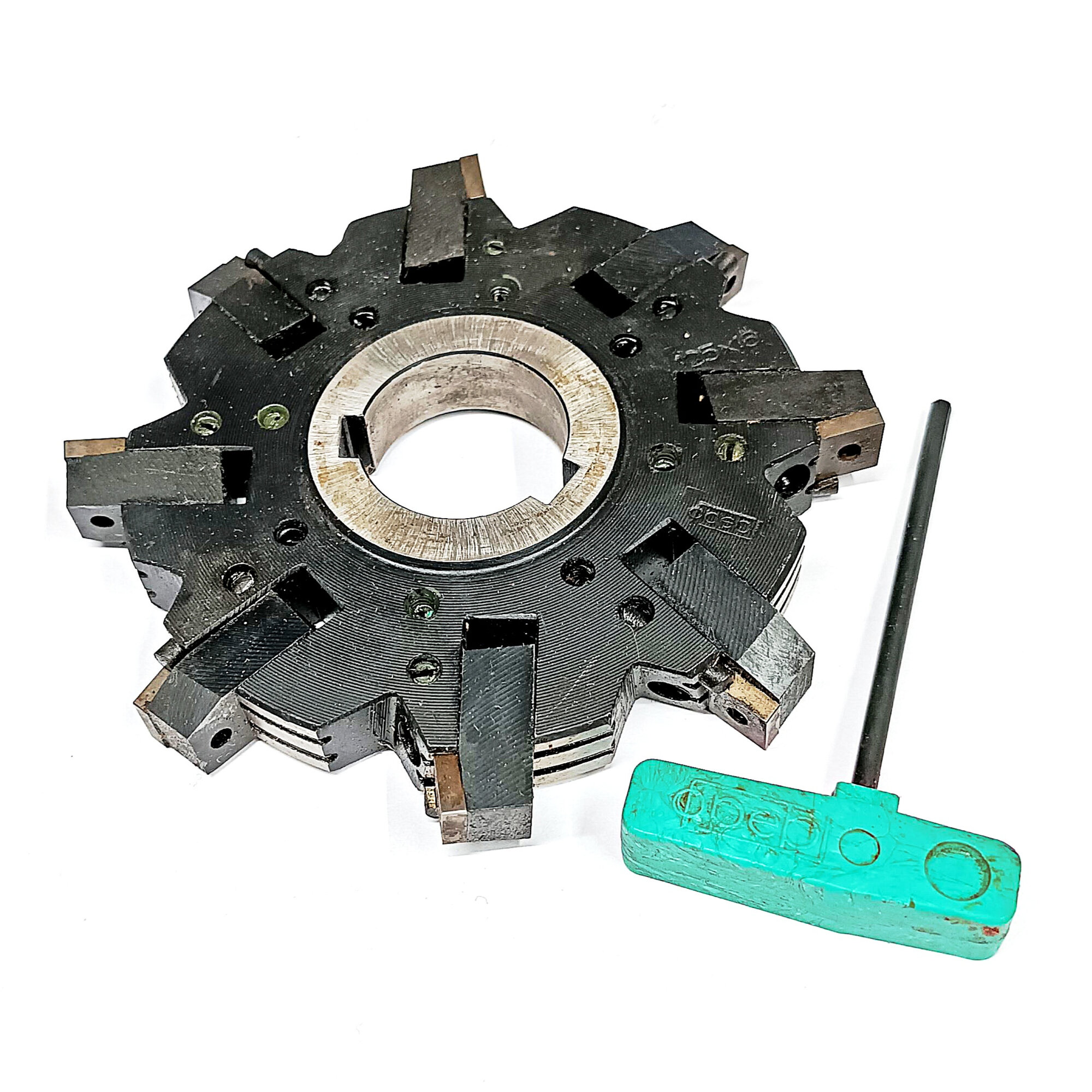 Фреза дисковая трехсторонняя с механическим креплением твердосплавных пластин d125х16х32 Z 8