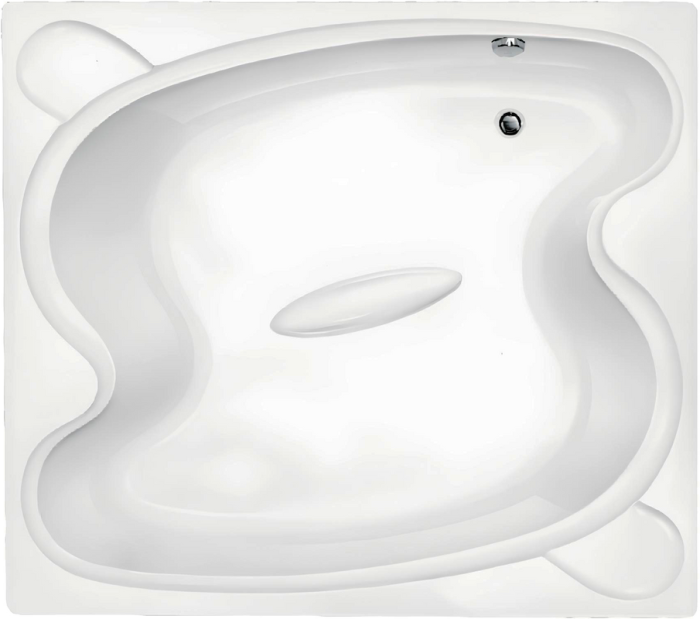 Акриловая ванна Vagnerplast Helios 195x170 см, встраиваемая, белая, для двоих