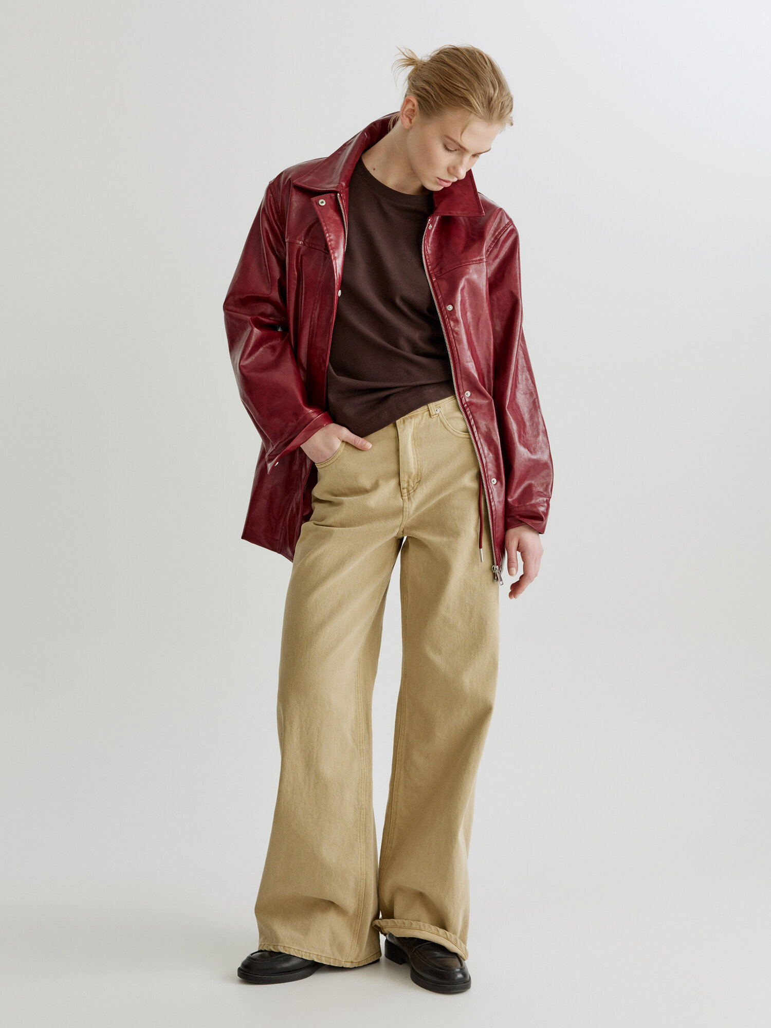 Джинсы трубы 