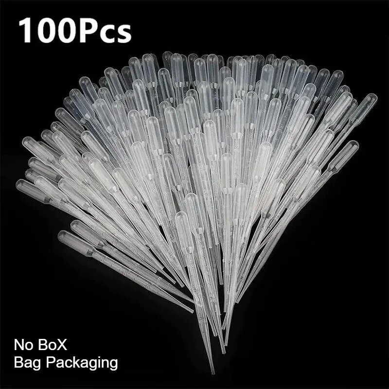 Пластиковые пипетки Пастера, одноразовые, градуированные 200PCS