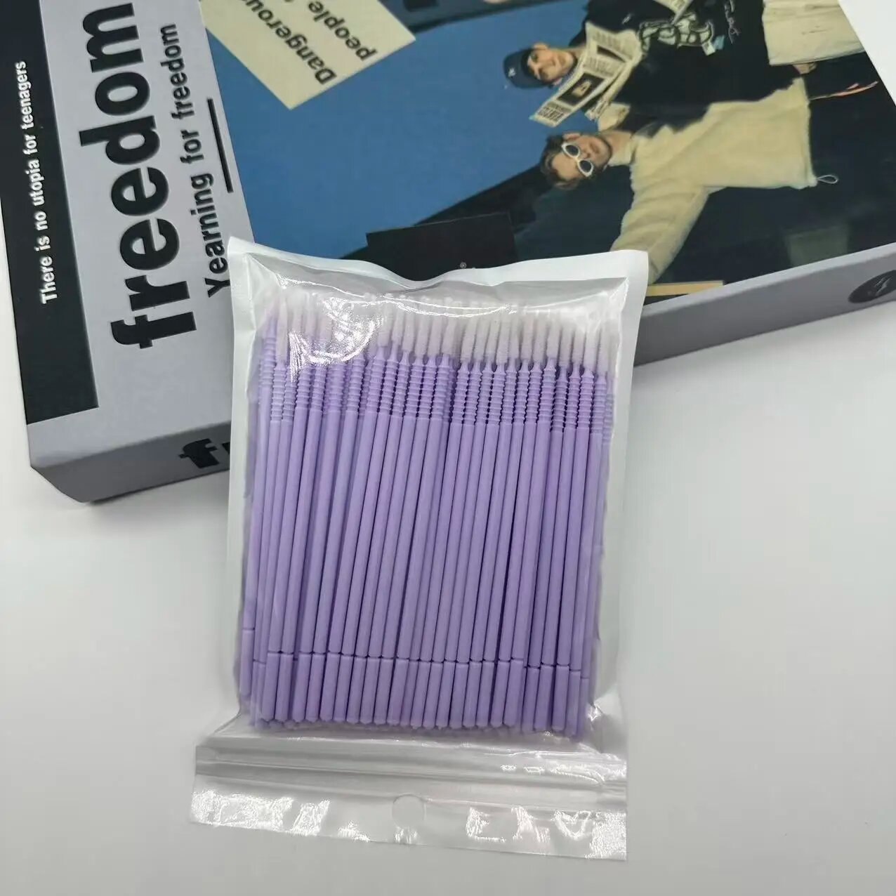 Одноразовые микробраши для наращивания ресниц, 100 шт. A0125-100pcs purple