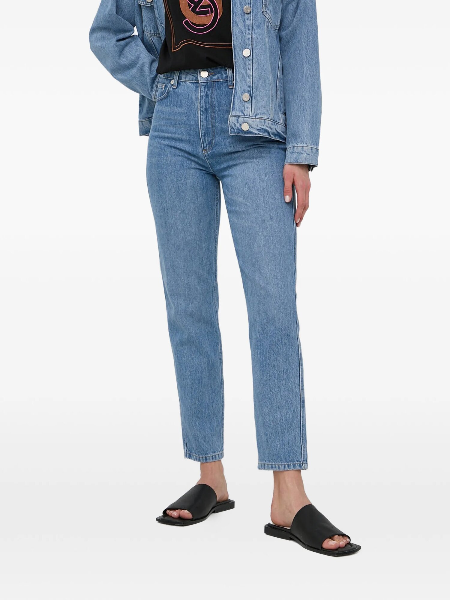 Джинсы High-waisted jeans 