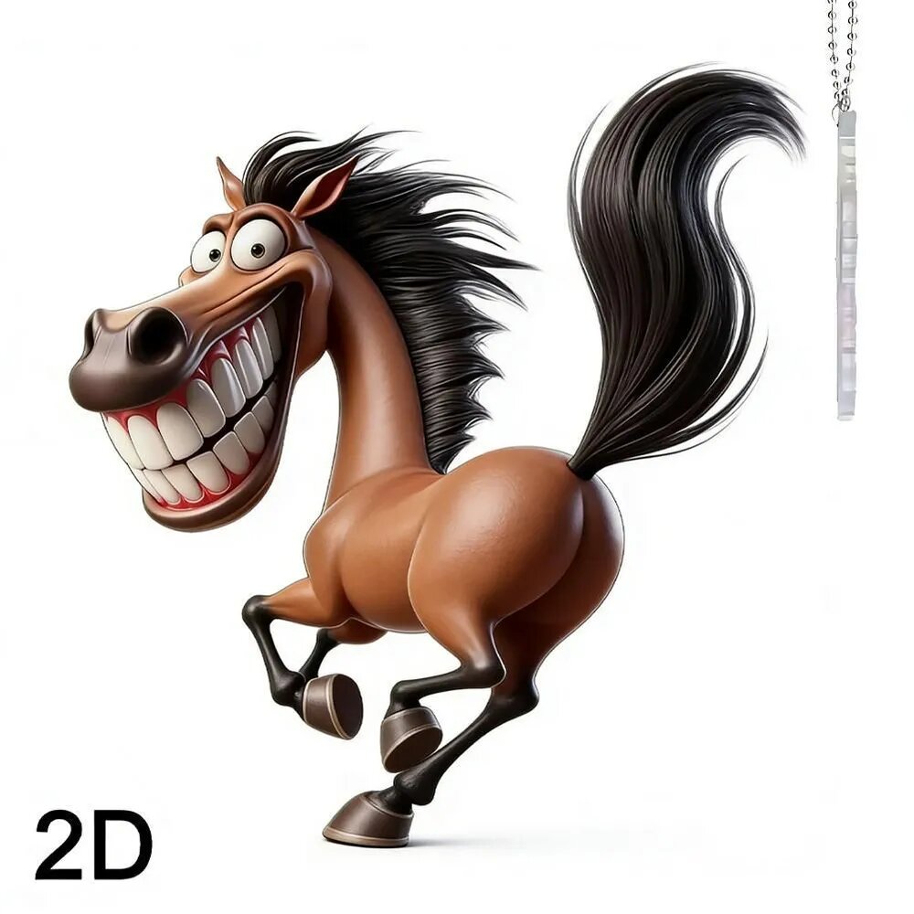 Фигурка декоративная Большой рот лошади ( 30), высота 8 см