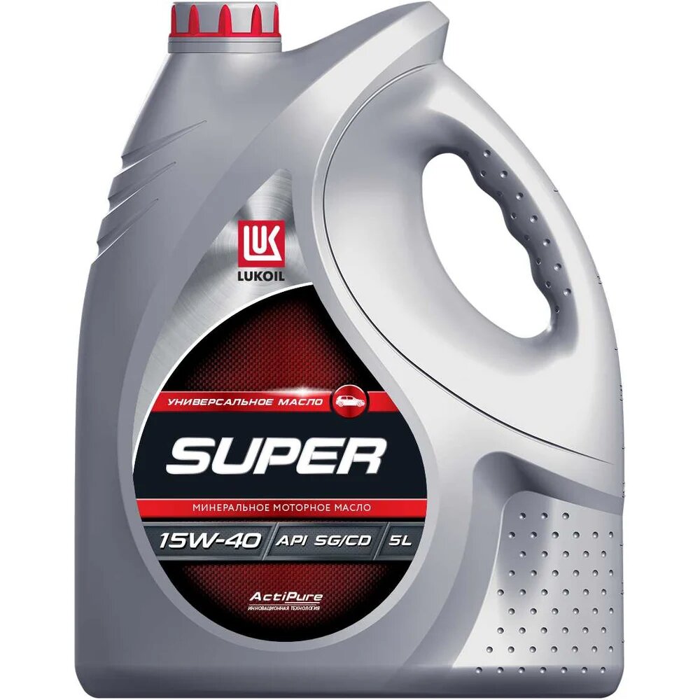 Моторное масло Лукойл супер полусинтетическое SAE 5W-40, API SG/CD, 5 л 3472601