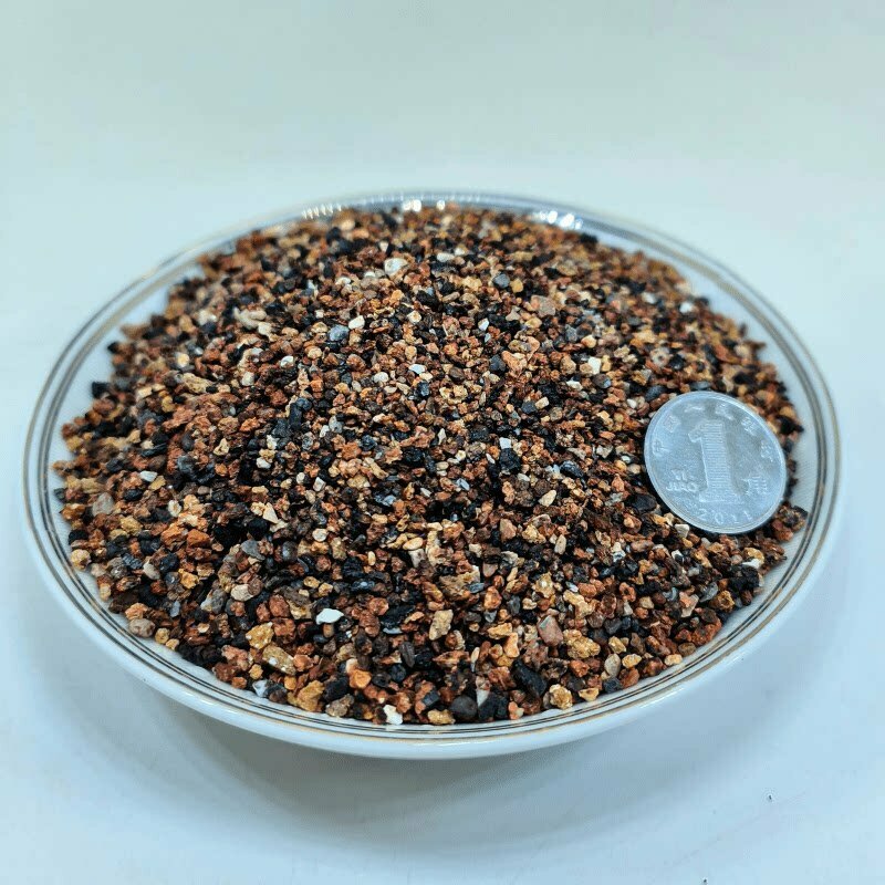 Натуральный песок южноамериканского коричневого оттенка для аквариума, речной дно, джунгли, зернистость 2-3мм, 4.5кг