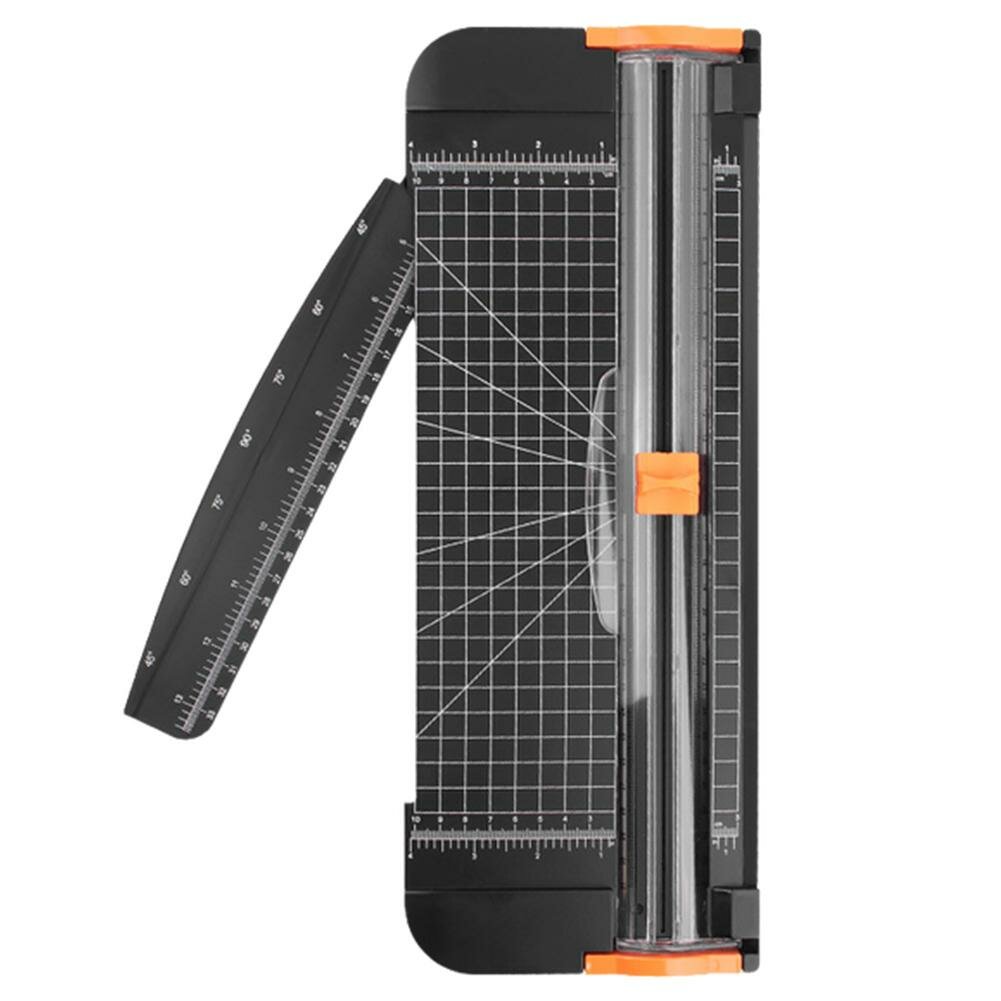 Резак для бумаги формата А4, резак для бумаги 38 см с автоматической защитой, портативный прецизионный инструмент для скрапбукинга из картона, L-образный инструмент.