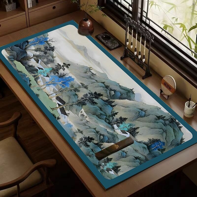 Коврик для каллиграфии в китайском стиле, изготовленный из диатомита, специально разработанный для каллиграфии и живописи в стиле дзен, впитывает воду и чернила, высококачественная скатерть в античном стиле.