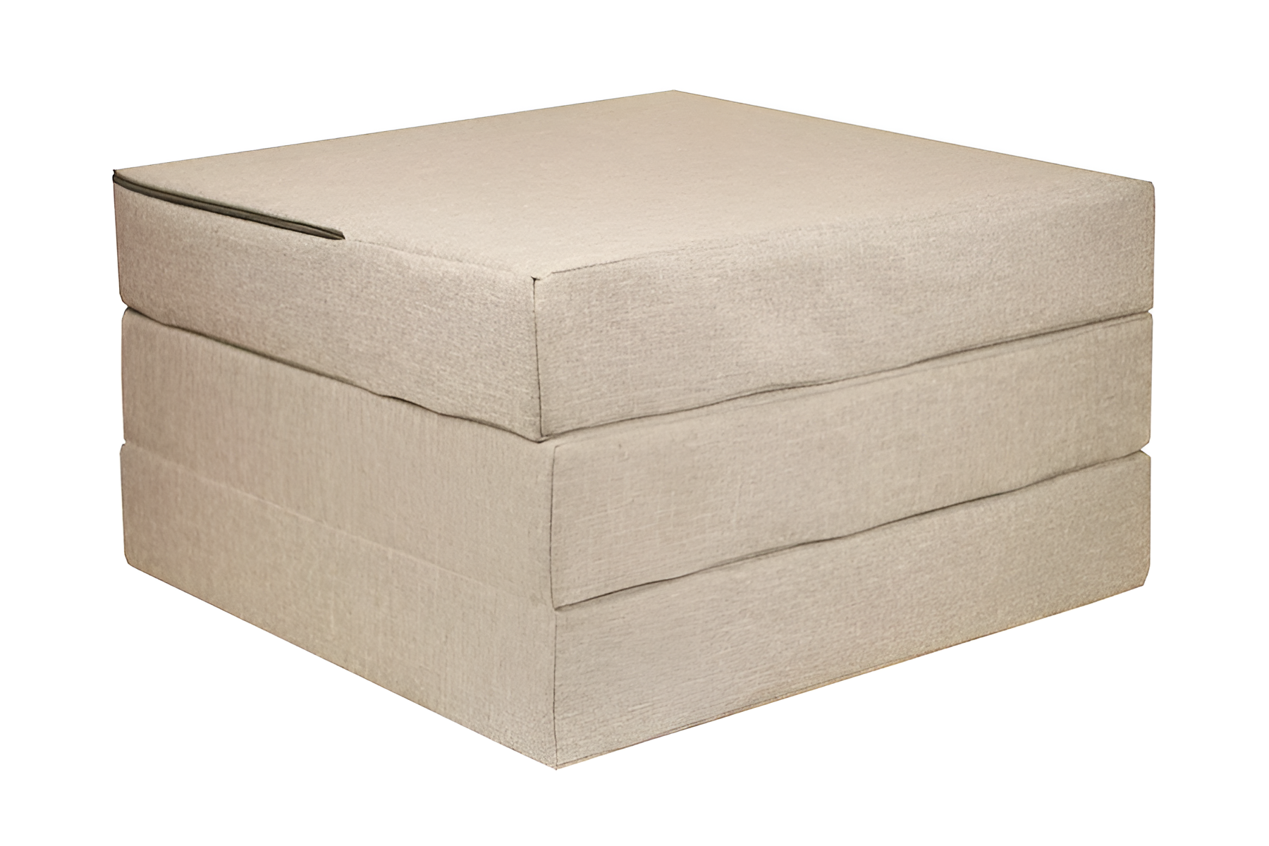 Пуф матрас мобильный Шаг 120 бежевый, прямоугольный, 65х65х35 см