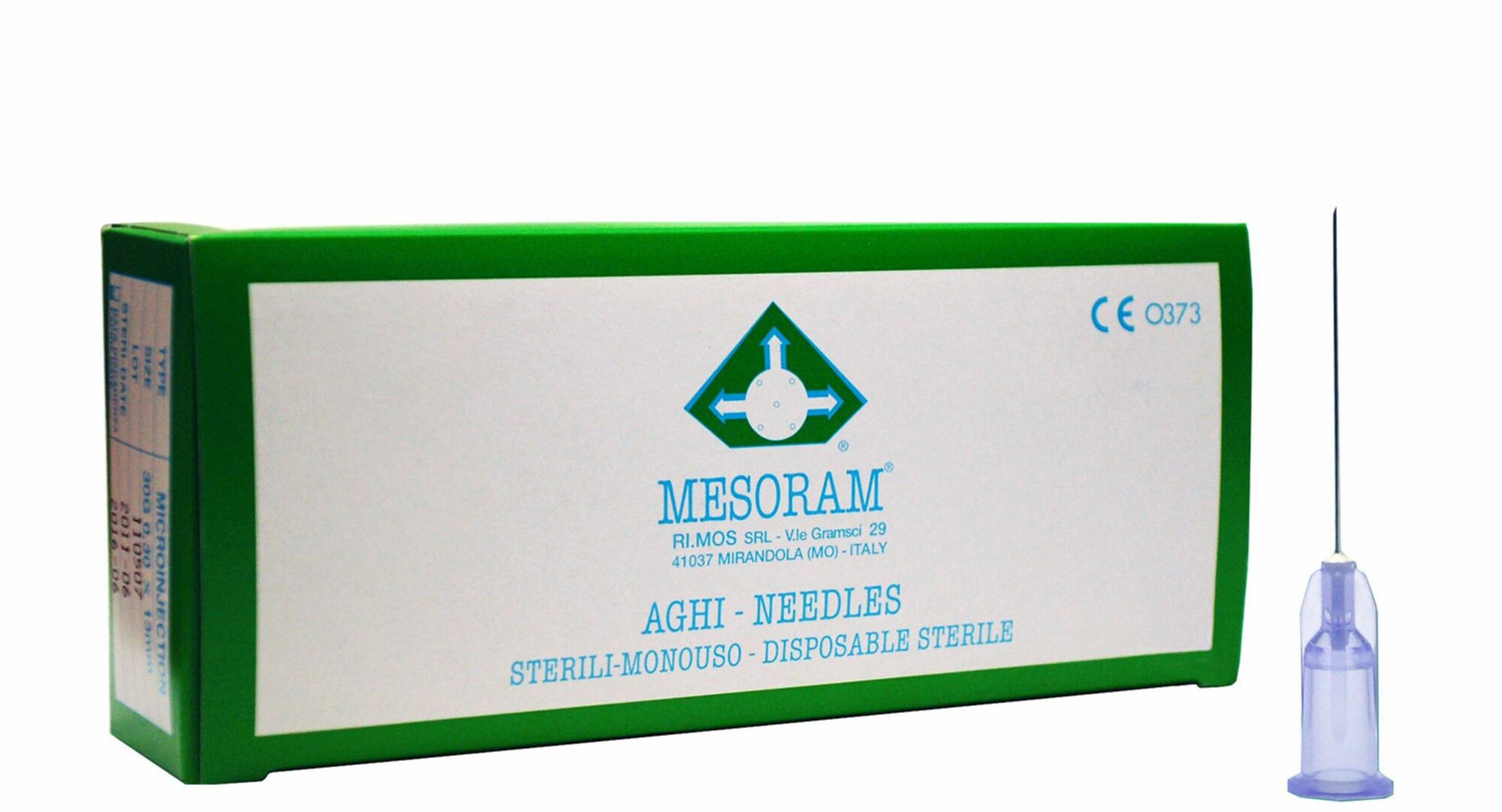 Иглы для мезотерапии 30G 0,3 х 25 мм (10 шт.), Mesoram (712308)