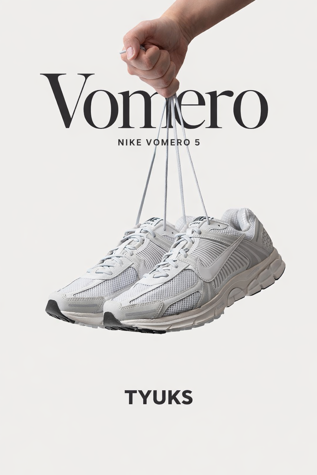 Кроссовки Zoom Vomero 5 GS "White Vast Grey"