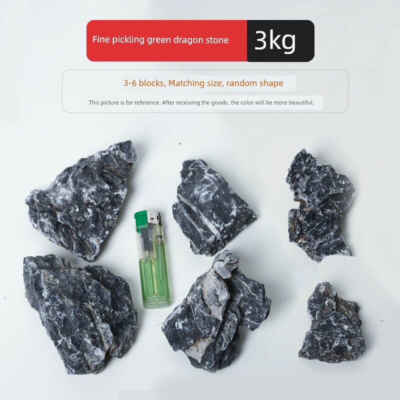 Кислотно обработанный камень дракона 1.5 кг (3-6 штук), натуральный декор для аквариума малых размеров