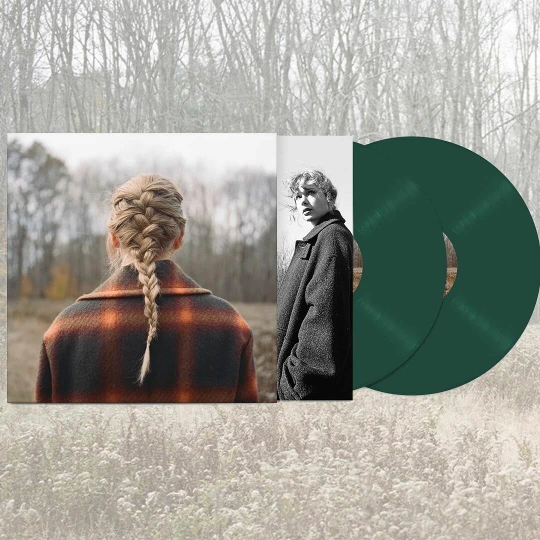 Taylor Swift - Evermore (2021)/2xLP/Deluxe Edition - Непрозрачный зеленый цвет, Высокоточная печать пластинок/Виниловая пластинка